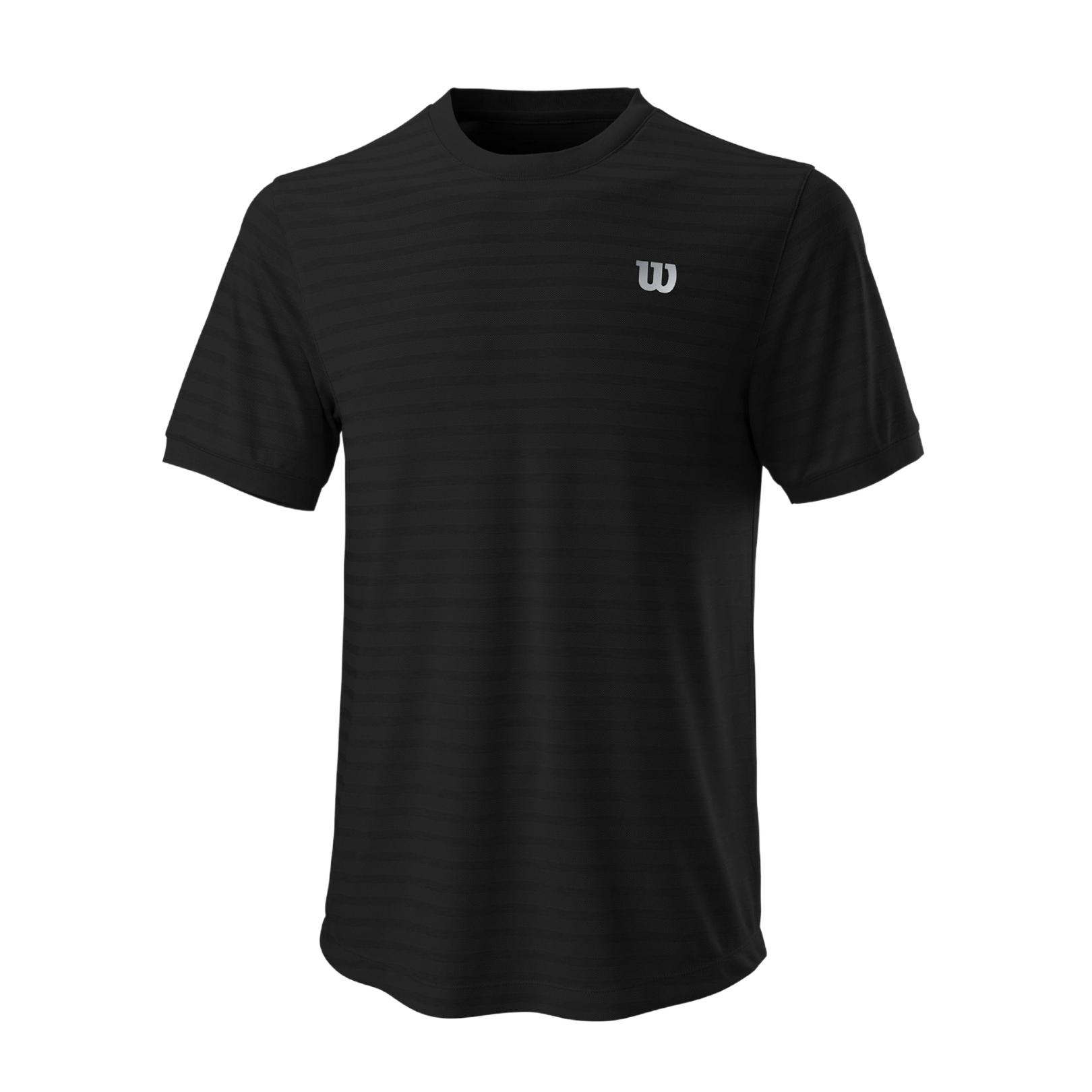 Wilson Stripe Crew Black - TennisXpert