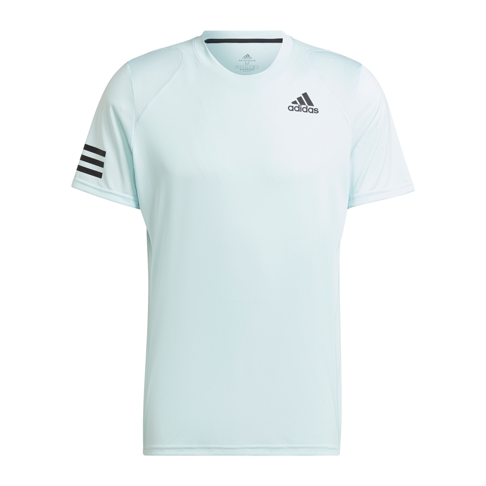 Adidas Club 3-Stripes T-shirt Light Blue - TennisXpert