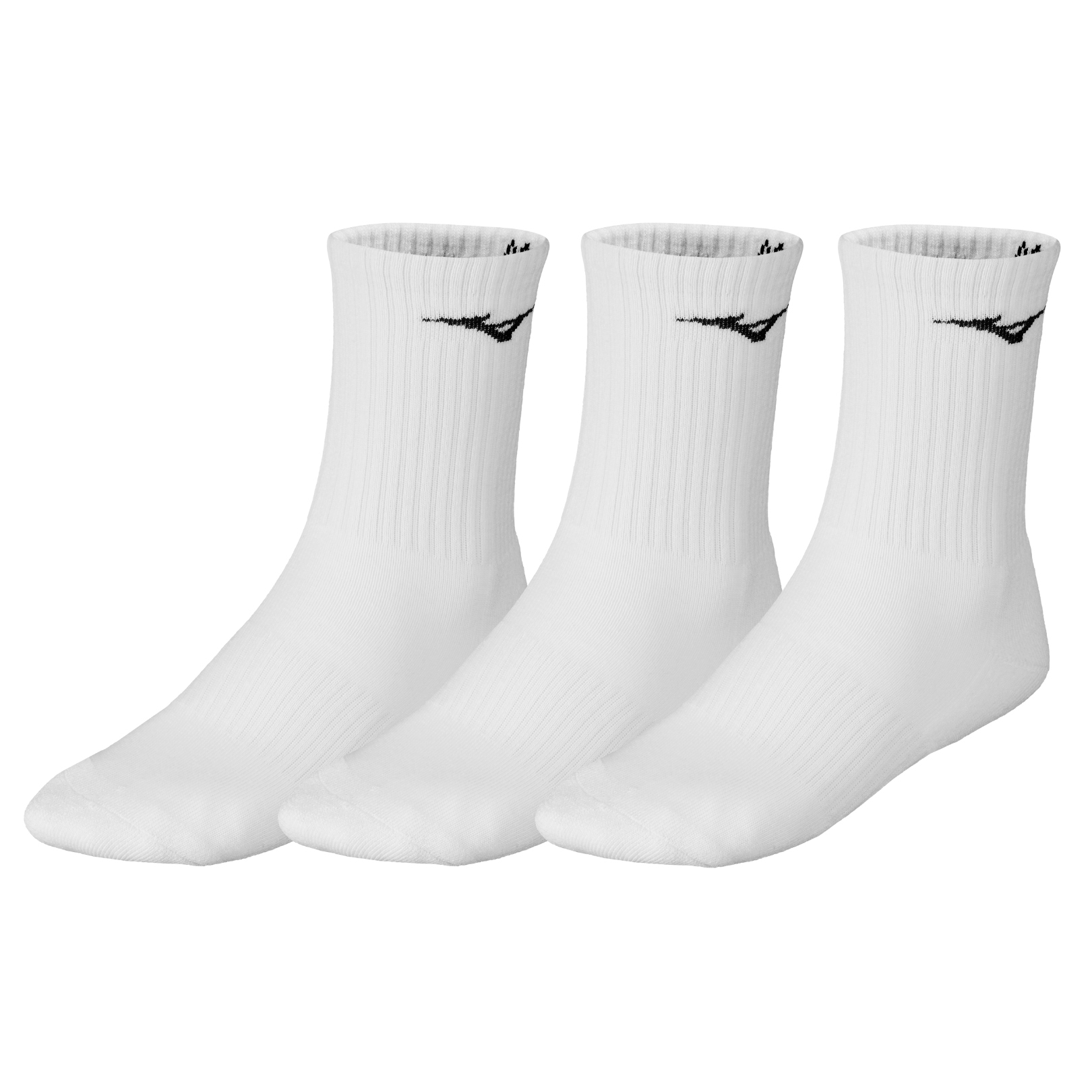 Mizuno Training Socks 3-Pack White | Mizuno Tennissukat