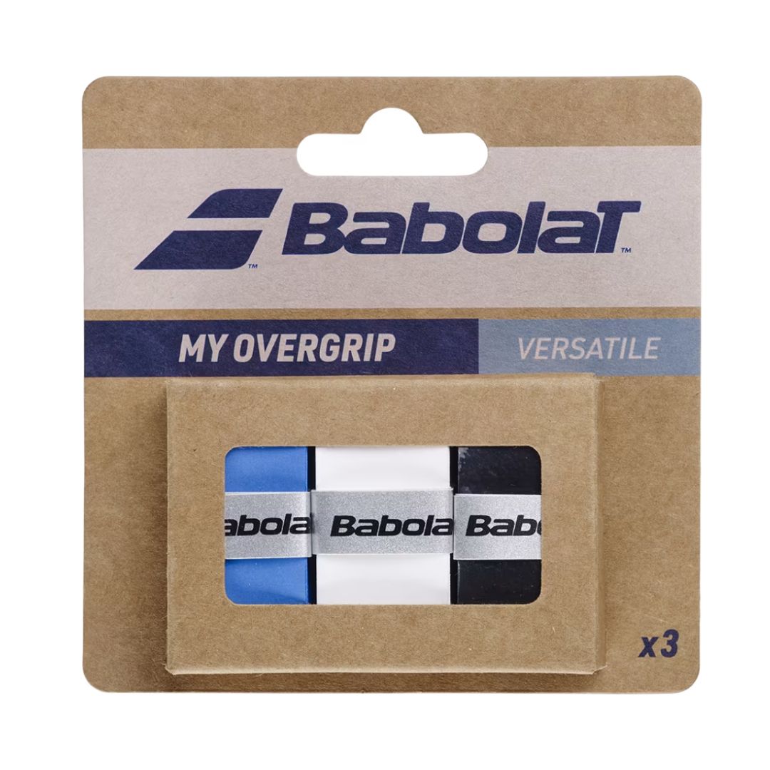 Babolat My Overgrip 3-Pack White/Black/Blue | Tennispito